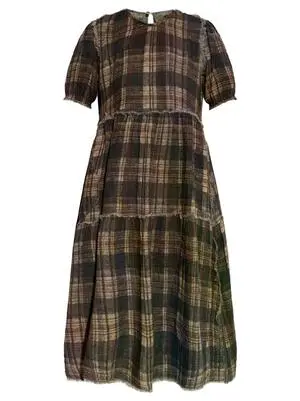 R13 Tiered Check Dress