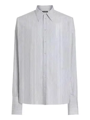 Dolce & Gabbana Striped Long-sleeve Shirt - White