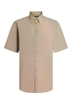 Dolce & Gabbana Button-up Short-sleeve Shirt - Neutrals