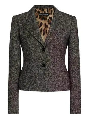 Dolce & Gabbana Mélange-effect Jacket - Grey