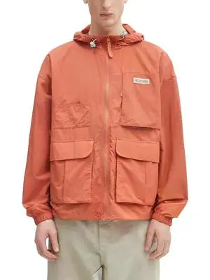 Columbia Hooded Windbreaker Jacket - Orange