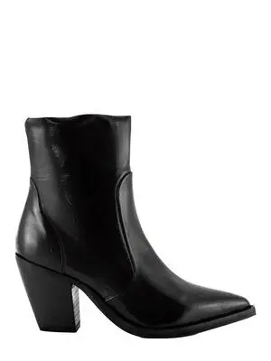 JULIE DEE 70mm Pointed-toe Heeled Ankle Boots - Black