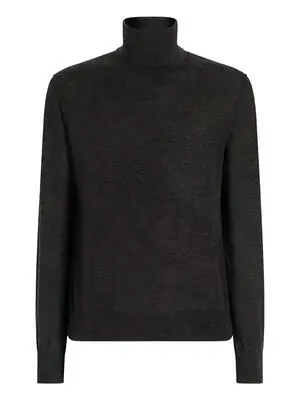 Dolce & Gabbana Turtleneck Cashmere Sweater - Grey