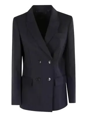 Seventy Double-breasted Peak-lapel Blazer - Blue