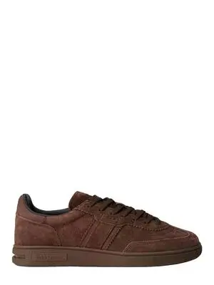 Polo Ralph Lauren Logo-detail Suede Sneakers - Brown