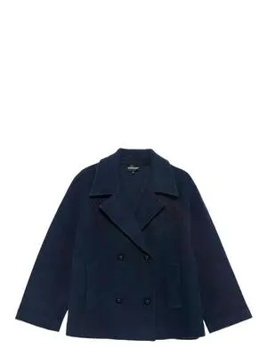 Emporio Armani Double-breasted Wool Jacket - Blue