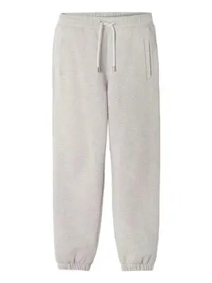 LANVIN Embroidered-logo Trousers - Grey
