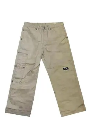 THUG CLUB Straight-leg Trousers - Neutrals