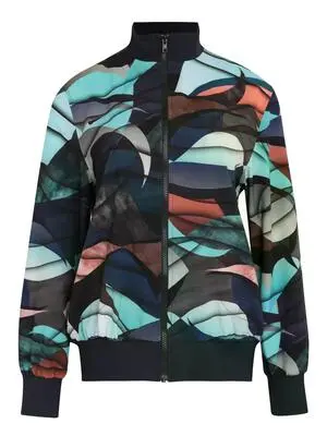 LYGIA & NANNY Abstract-print Bomber Jacket - Blue