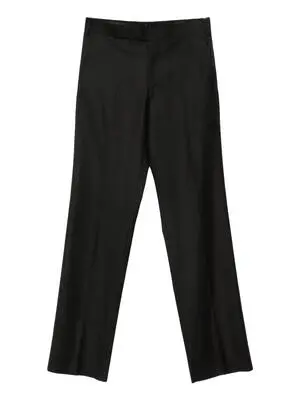 LARDINI Virgin Wool Trousers - Black