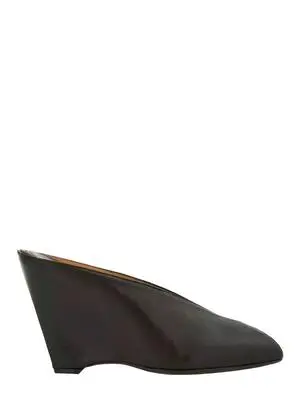 FERRAGAMO 90mm Peep-toe Heeled Mules - Black