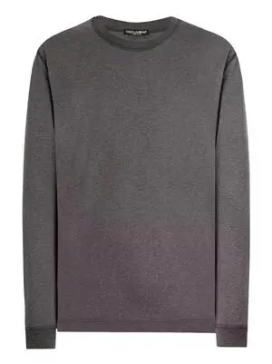 Dolce & Gabbana Cotton Long-sleeve T-shirt Grey