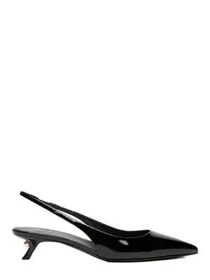 ALEVI MILANO 35mm Pearl-embellished Slingback Pumps - Black