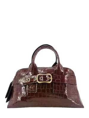 MADISON.MAISON Croc-effect Buckle Mini Bag - Red