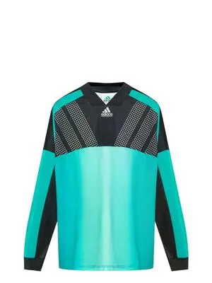 Adidas Eqt Colour-block Dot-print Jersey - Blue