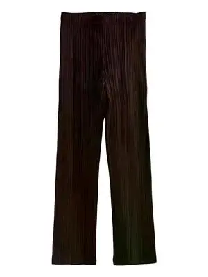 ISSEY MIYAKE Pleated Straight-Leg Trousers