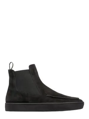 Officine Creative Elastic-panel Suede Boots - Black