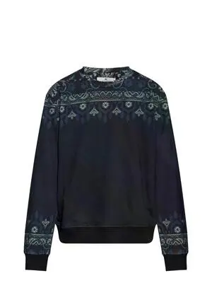 Etro Paisley-print Crew-neck Sweatshirt - Blue