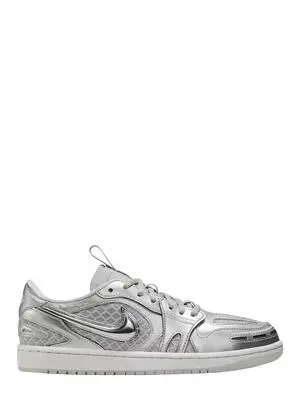 JORDAN Air 1 Low Method Of Make V3 Metallic Silver Sneakers - Grey