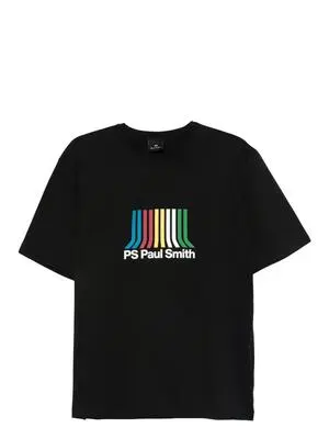 Paul Smith Multi-stripe Logo T-shirt - Black