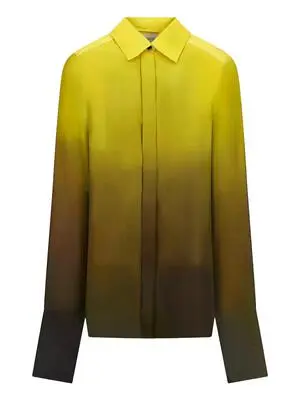 Sportmax Button-fastening Silk Shirt - Yellow