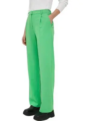 SAMSOE SAMSOE Pleated-front Trousers - Green