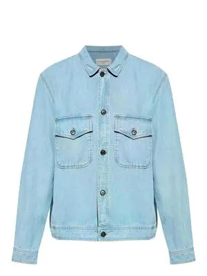 Officine Générale Denim Patch-pocket Jacket - Blue