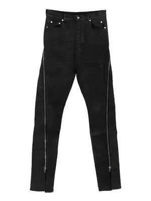 Rick Owens Bolan Banana Zip-detail Jeans - Black