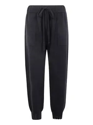 UMA WANG Drawstring Pocket Trousers - Black