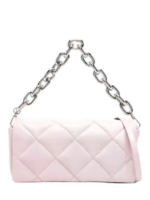 STAND STUDIO Hera Quilted Shoulder Bag - Pink