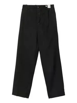 MYTHS Pleated Wool Trousers - Black