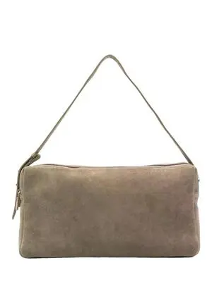 ELLEME Large Trousse Suede Shoulder Bag - Green