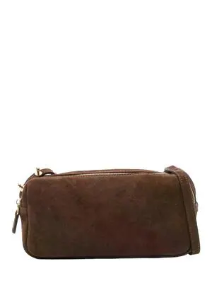 ELLEME Mini Trousse Suede Double-zip Shoulder Bag - Brown