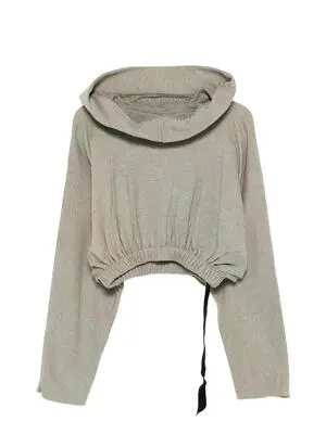 Rick Owens Drawstring Hoodie - Grey