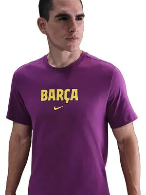 Nike Fc Barcelona Soccer T-shirt - Purple