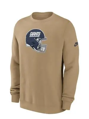 Nike New York Giants Swing Pass Rewind Club Nfl Pullover Crew - Brown