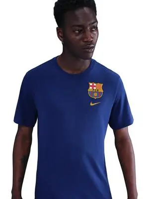 Nike Fc Barcelona Soccer T-shirt - Blue