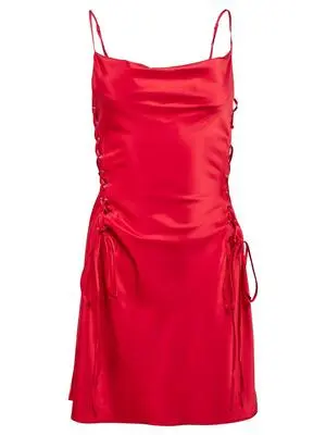 Fleur Du Mal Ella Mini Dress - Rouge