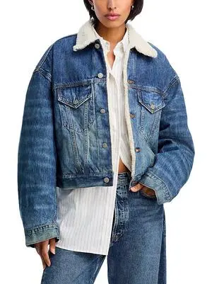 Denimist Iris Boxy Trucker Jacket - Fenmore Blue