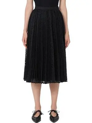 Max Mara Leandro Pleated Skirt - Navy