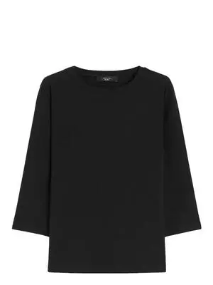 Max Mara Boat Neck Top - Black