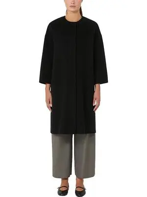 Max Mara Helene Wool Coat - Black