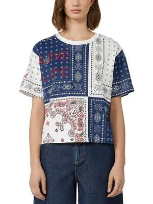 Max Mara Acline Embroidered Tee - White