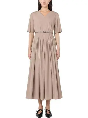 Max Mara Willy Cotton Midi Dress - Turtledove