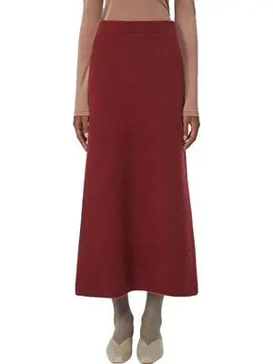 Max Mara Dorina Knitted Skirt - Raspberry