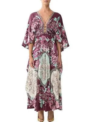 Camilla Silk Charmeuse Maxi Dress - If These Tiles Could Talk