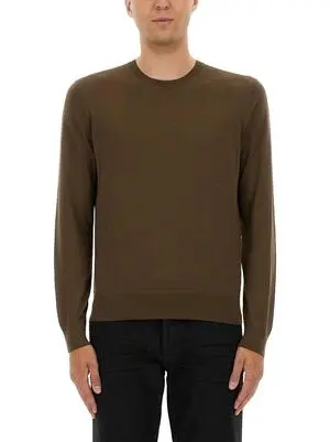 TOM FORD Fine Merino Virgin Wool Sweater - Brown