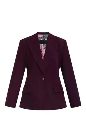 Versace Button Blazer - Purple