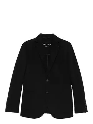 CIRCOLO 1901 Two-button Patch-pocket Blazer - Black