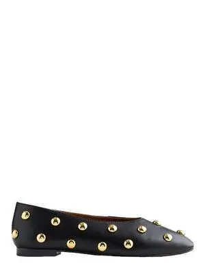 Madewell Mylie Stud Embellished Ballet Flats - True Black